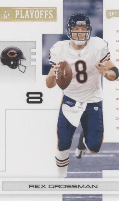 2007 Playoff NFL Playoffs - Rex Grossman #18 Gold /299 for sale online ...