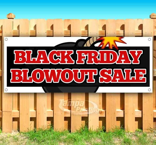 BLACK FRIDAY BLOWOUT SALE Advertising Vinyl Banner Flag Sign Many Sizes ...