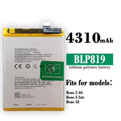 Replacement Battery For OPPO Reno 5 4G Reno 5 Lite Reno 5Z Mobile Phone ...