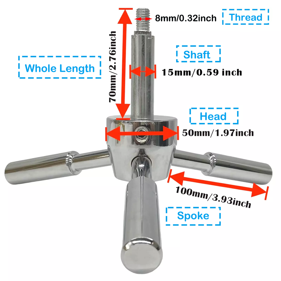 Round Shaft Gun Safe 3 Spoke Gun Safe Handle With Chrome Finish Safe ...
