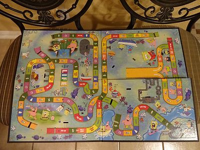 2005 The Game of Life SpongeBob SquarePants Game Board Only Game Parts ...