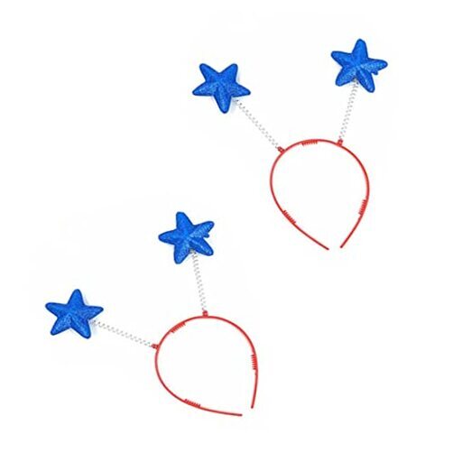 BinaryABC 4th of July Headband,Patriotic Red Blue Star Head Boppers | eBay