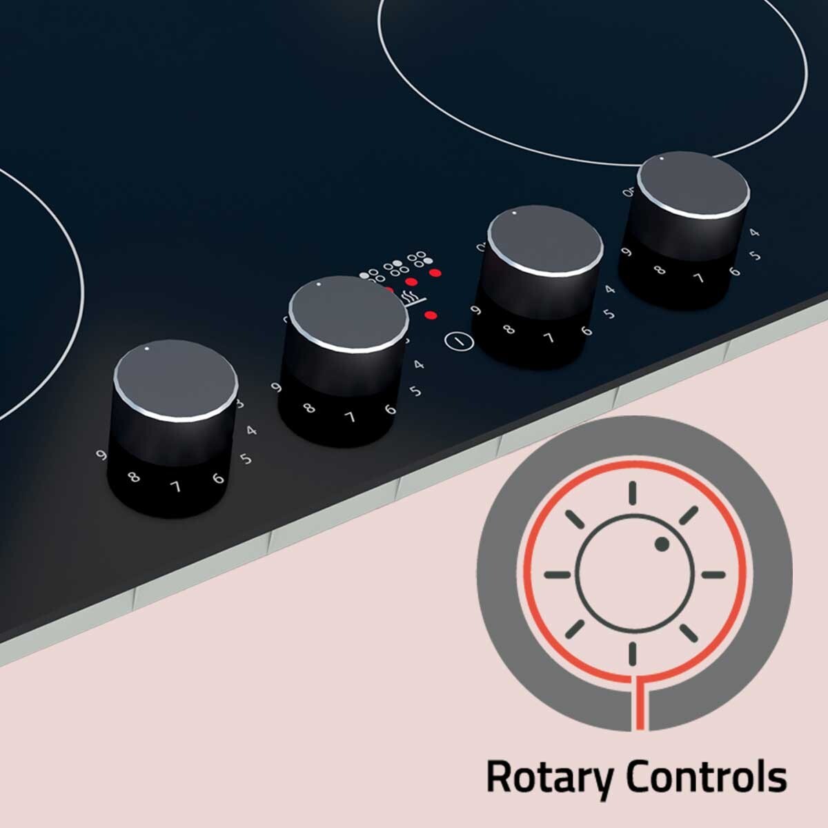 Cookology Induction Hob 60cm Built-In 4 Zones & Dial Controls - Black CIK602 | eBay UK