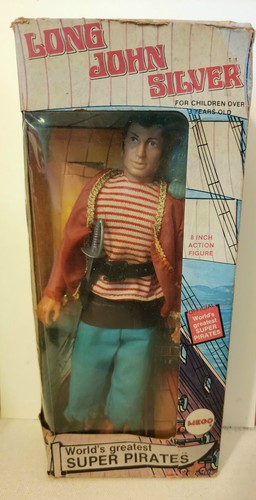 1974 MEGO WORLDS GREATEST SUPER PIRATE LONG JOHN SILVER IN BOX ALL ...