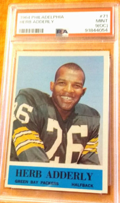 HERB ADDERLY HOF R.C. 1964 PHILADELPHIA # 71 PSA 9 (OC) | eBay