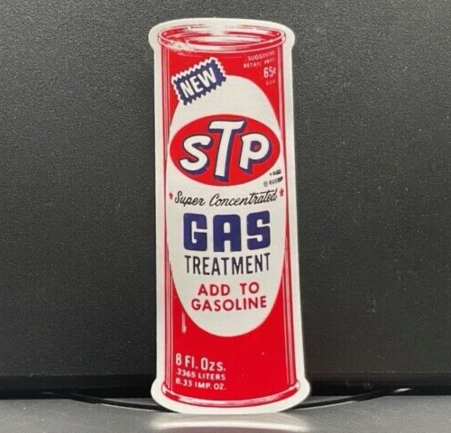 VRHTF NHRA STP GAS TREATMENT CAN DIE CUT STICKER 6"X 2.5" | eBay