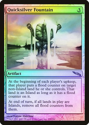 Quicksilver Fountain FOIL Mirrodin HEAVILY PLD Artifact Rare MAGIC CARD ...