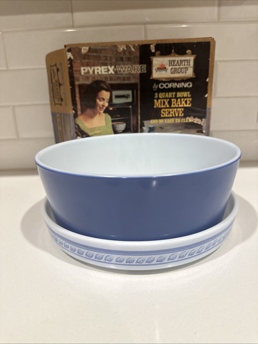 Vintage Pyrex Brittany Blue 485-B 2 1/2 Qt Bowl & 486-B 9 1/2 ...