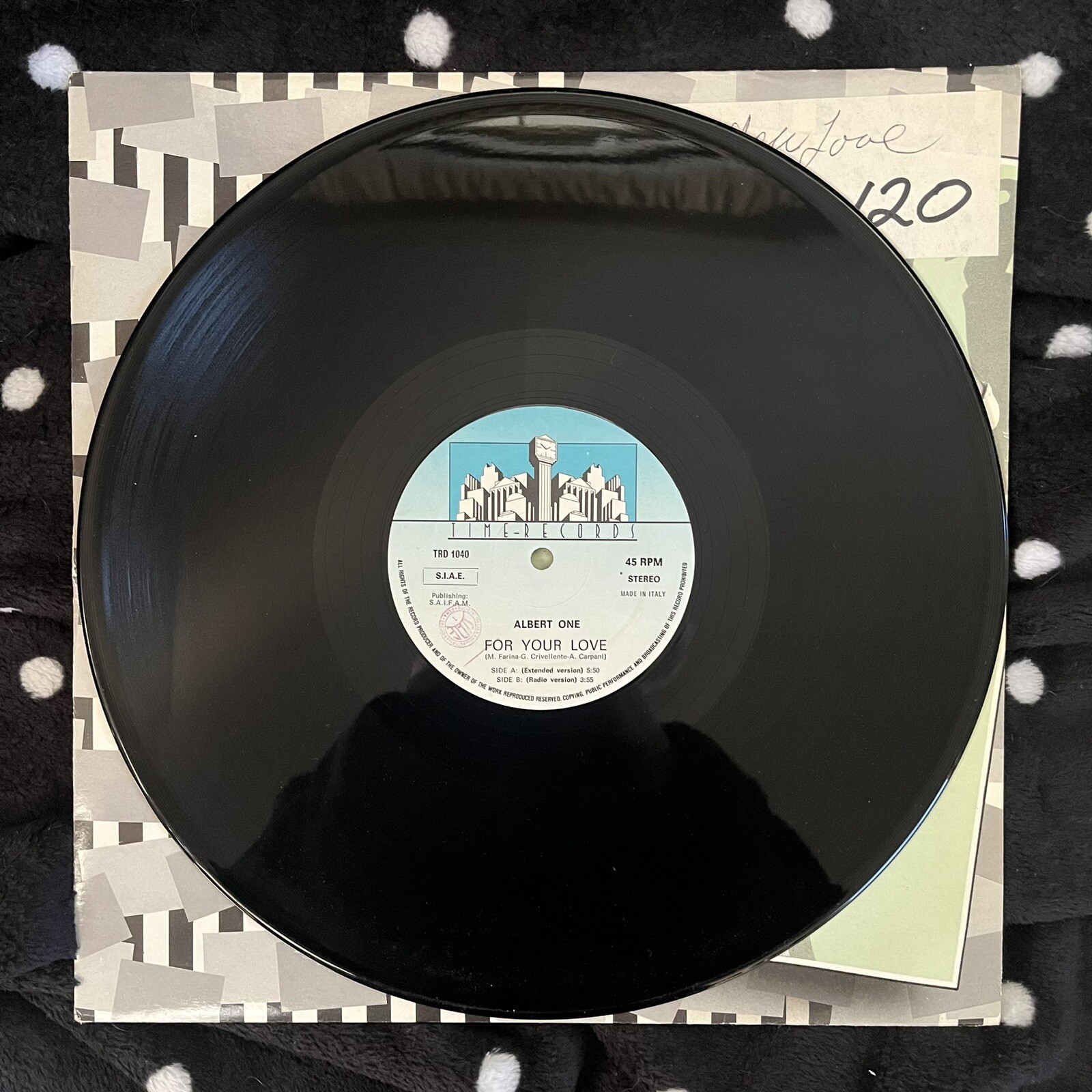 Albert One - For Your Love TRD 1040 12" vinyl record Italo - Disco | eBay