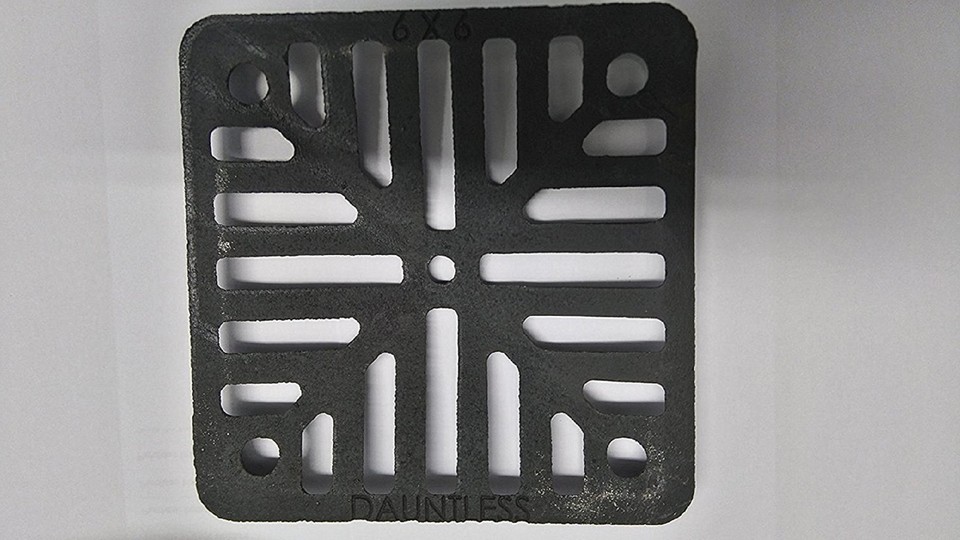 Square 6" (150mm) Cast Iron Thick Heavy Duty Gully Grid Grate Drain ...