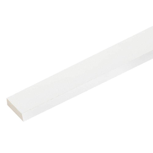 Veranda PVC Trim Board White Smooth Finished Fire-Retardant 8 ft ...