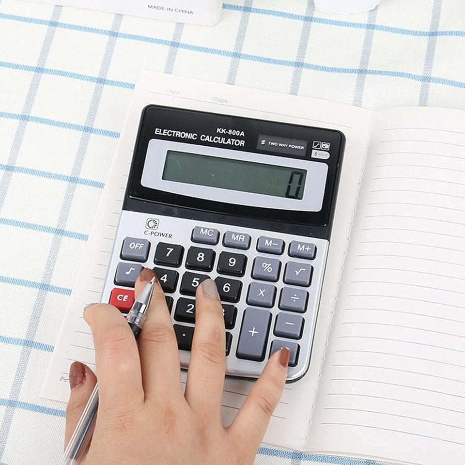 8 DIGITS DISPLAY DESKTOP CALCULATOR, JUMBO LARGE BUTTONS-BUSINESS ...