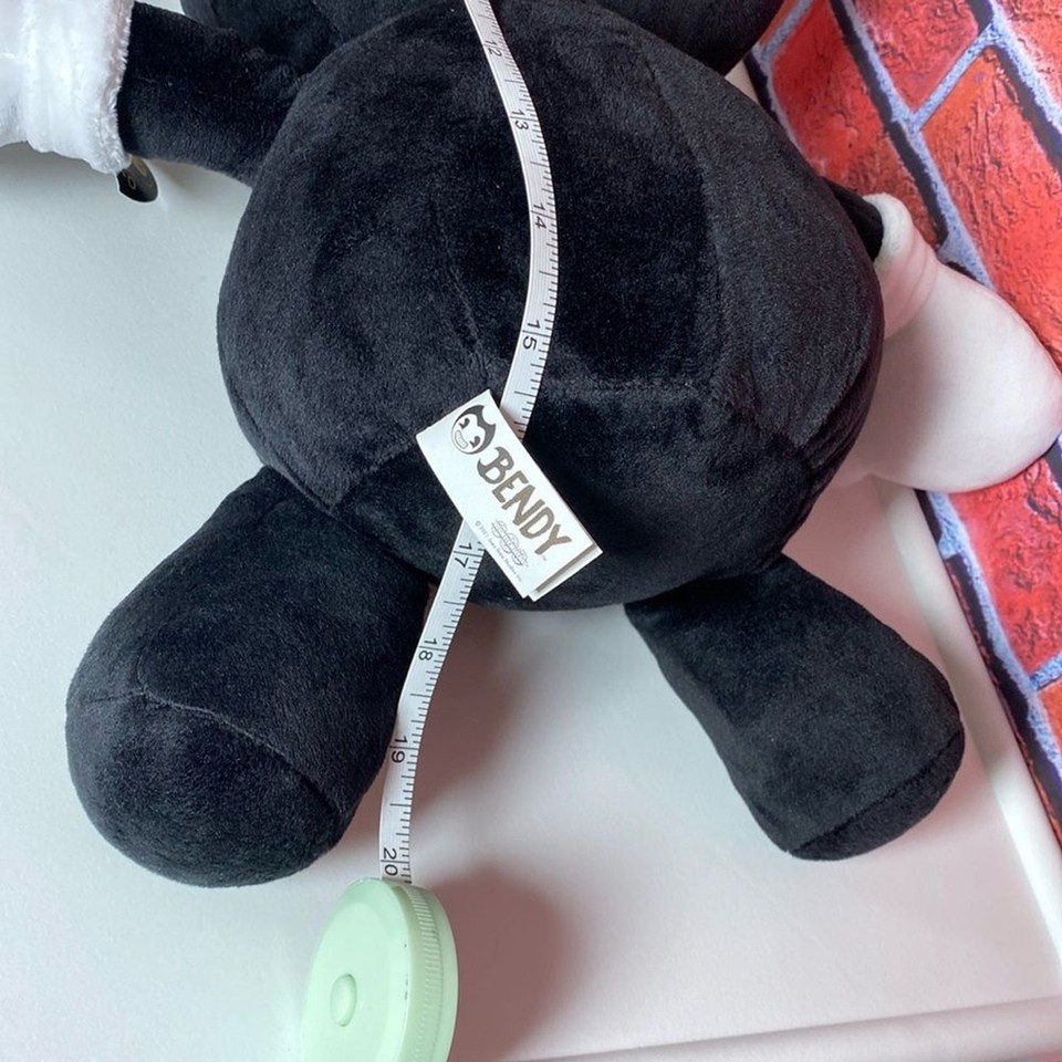 Bendy And The Ink Machine Plush Toy With Drawstring Bag Black White ...