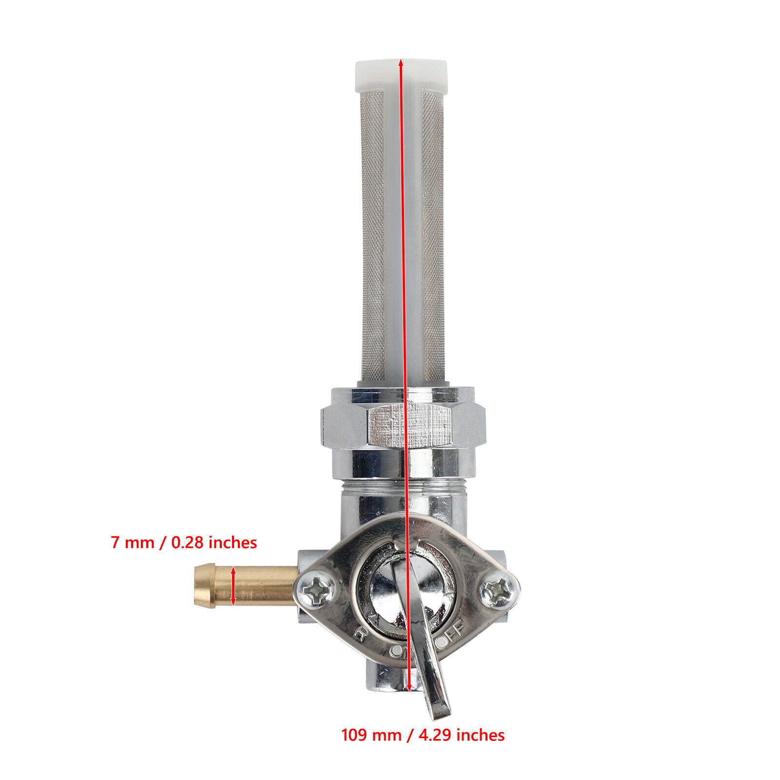 ⭐22MM Left Spigot Gas Tank Fuel Valve Petcock Switch Fit for Harley ...