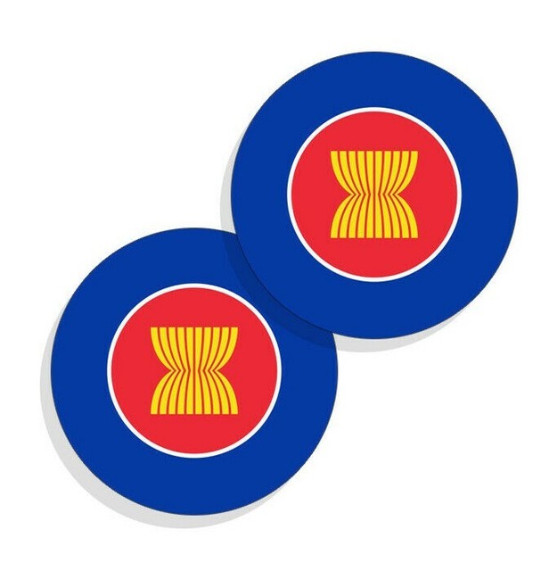 Asean Flag Stickers Flag Decals Vinyl Indoor Outdoor Asean Stickers ...