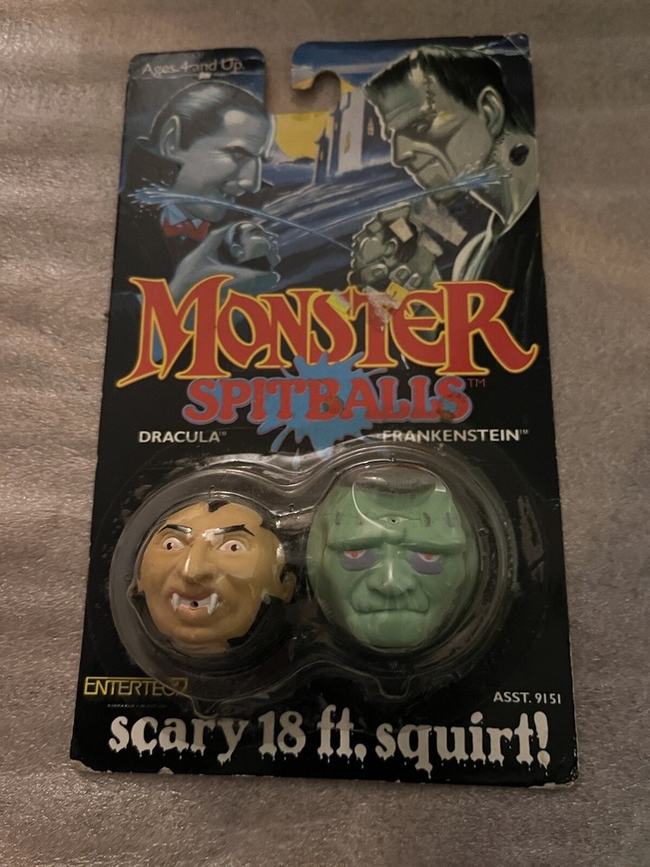 1989 Monster Spit Balls Dracula & Frankenstein | eBay