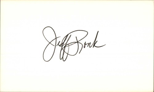 Jeff Ronk Signed 3x5 Index Card Cut 1981-85 Amarillo Gold Sox ...