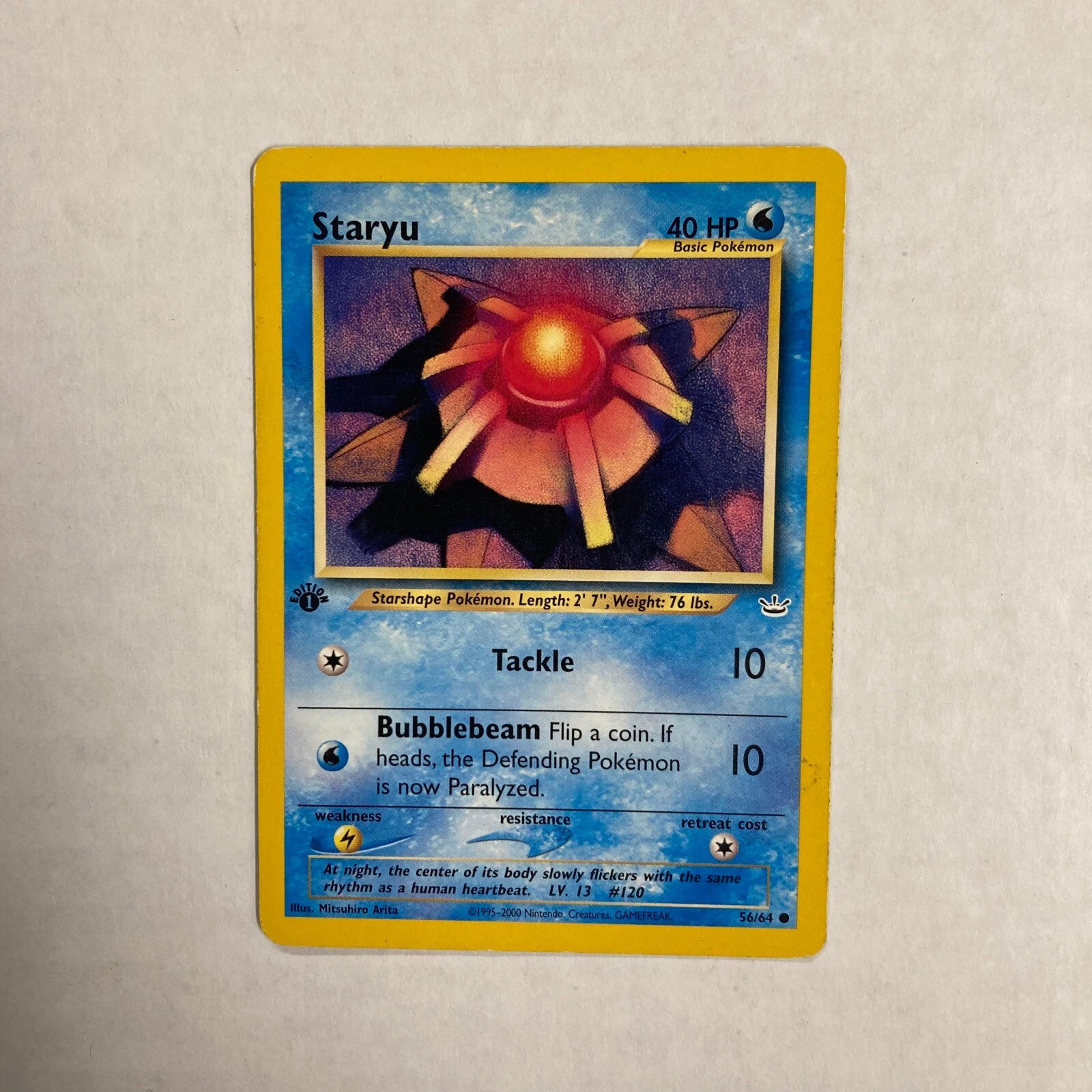 Pokémon TCG Staryu 56/64 1st edition card | eBay