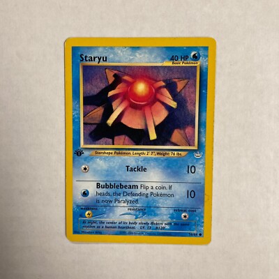 Pokémon TCG Staryu 56/64 1st edition card | eBay