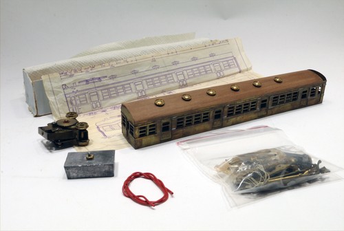 Vintage Brass/Wood Kit S&E Electric Streetcar/Interurban Passenger Car ...