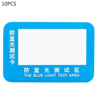 Blue Light Detection Card Anti-Blue Light Test Card Test Light Glasses ...