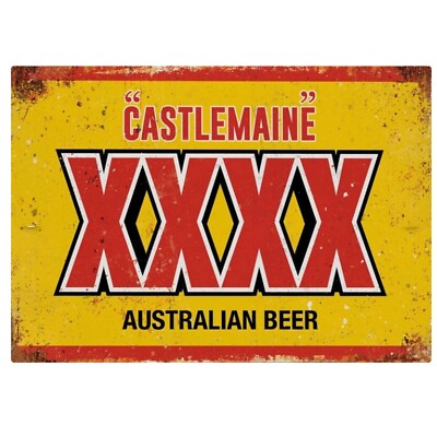 Beer XXXX Australian Beer Tin Signs Bar Shed & Man Cave Signs AU Seller ...