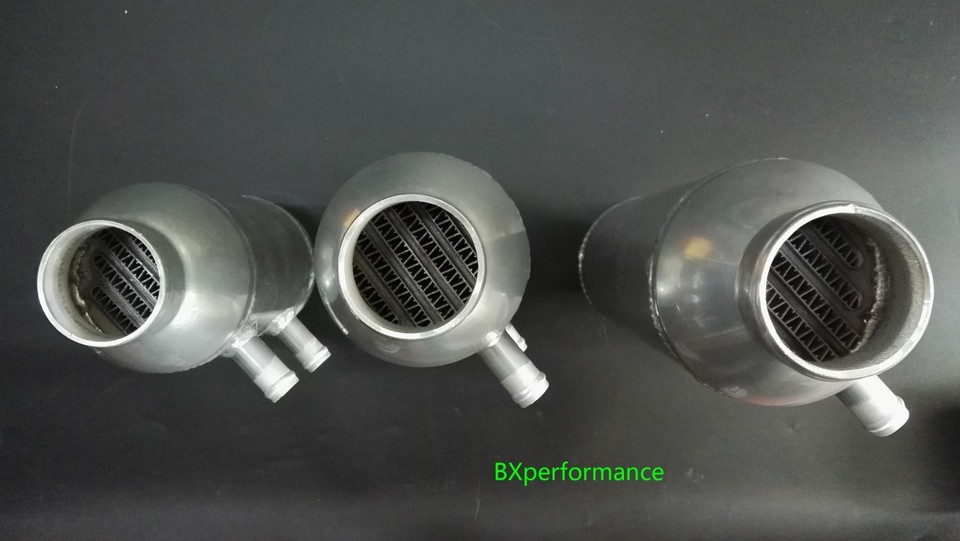 Water liquid to air intercooler barrel charge air cooler 5" x 12" for ...