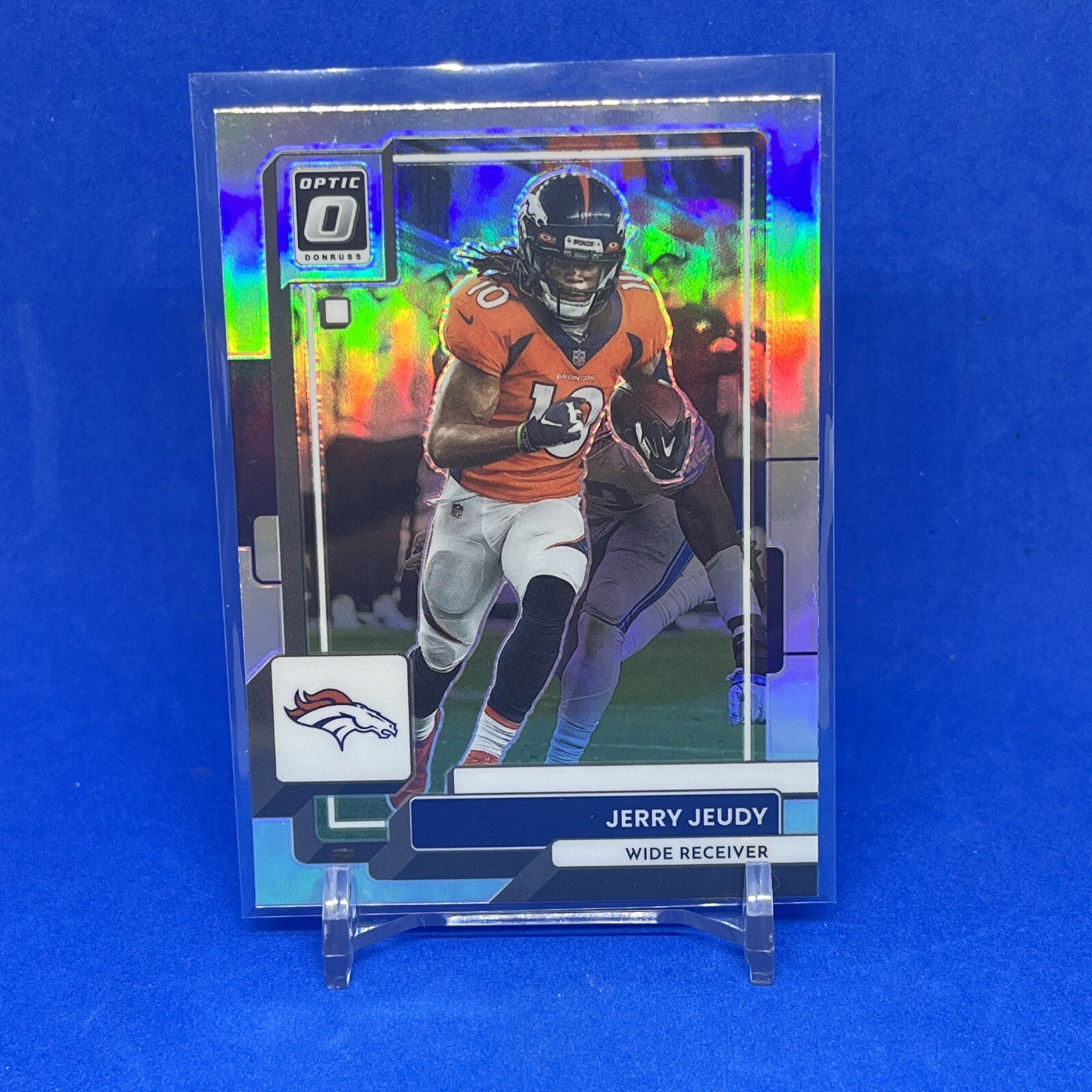 2022 Panini Donruss Optic Football Jerry Jeudy SILVER HOLO #61 Denver ...