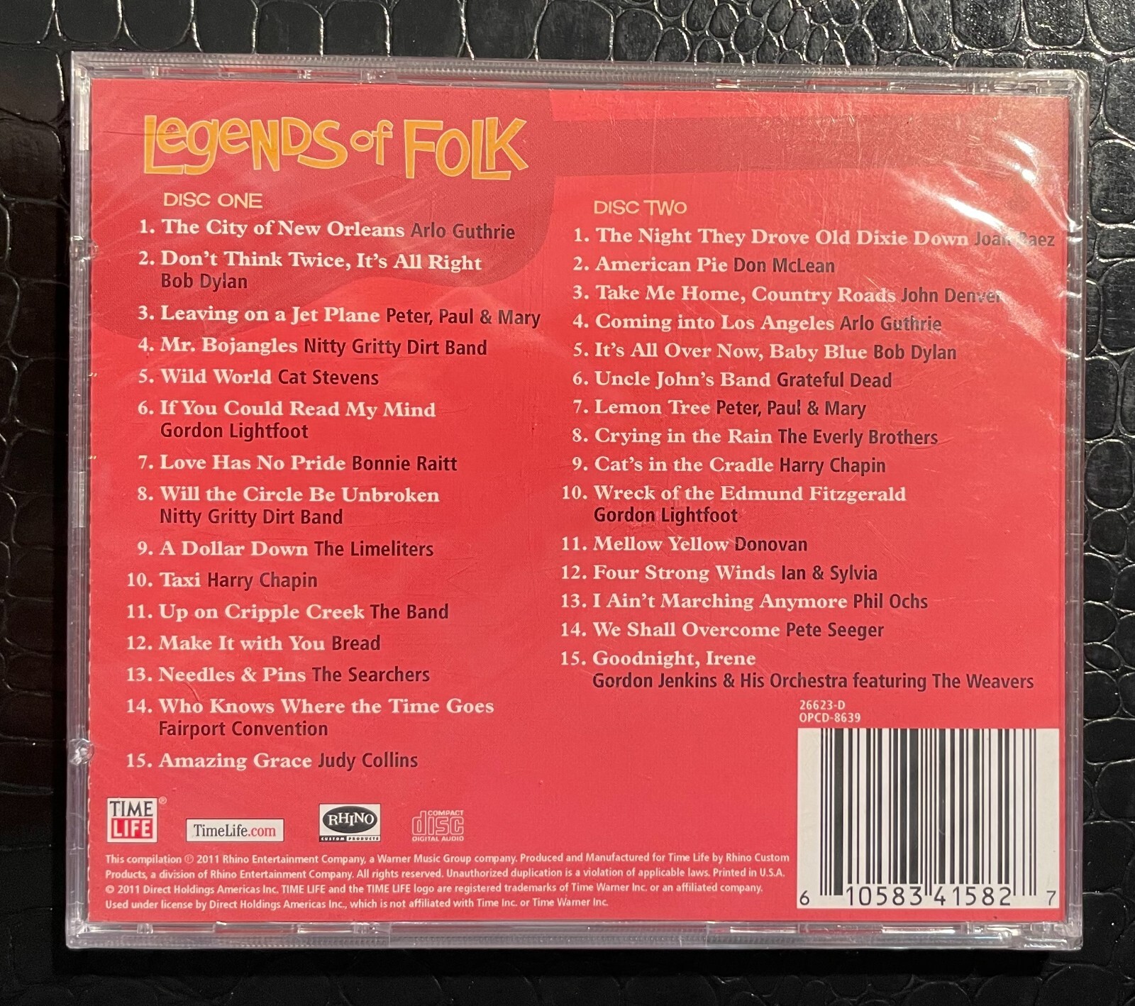 Time-Life LEGENDS OF FOLK NEW 2 CDs Arlo Guthrie PHIL OCHS Pete Seeger ...