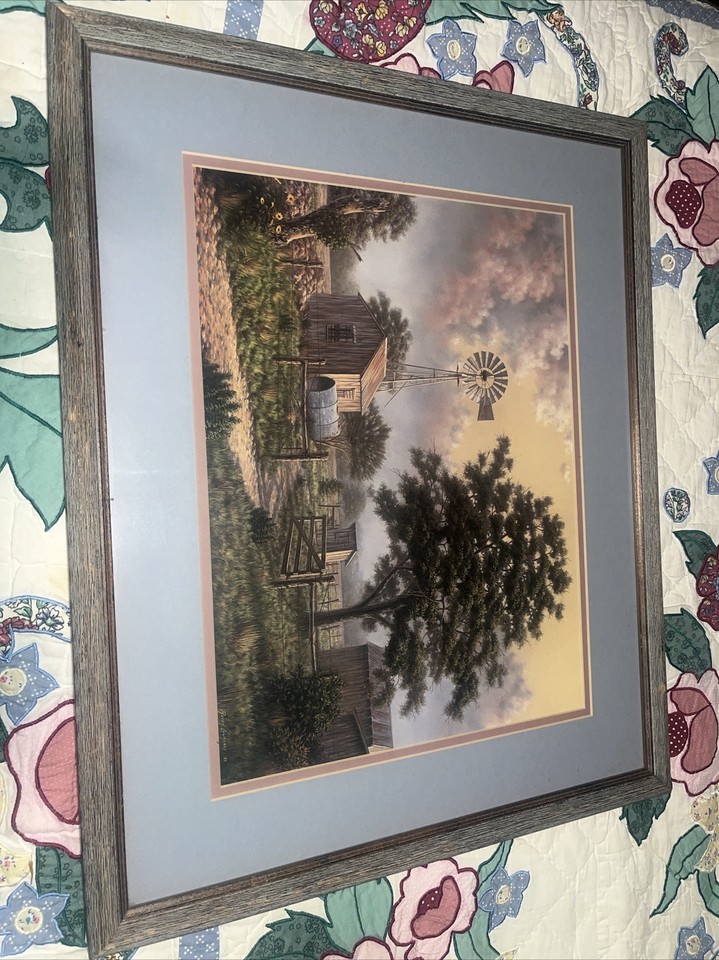 Vintage Roger Lawrence Farm Scene. | eBay