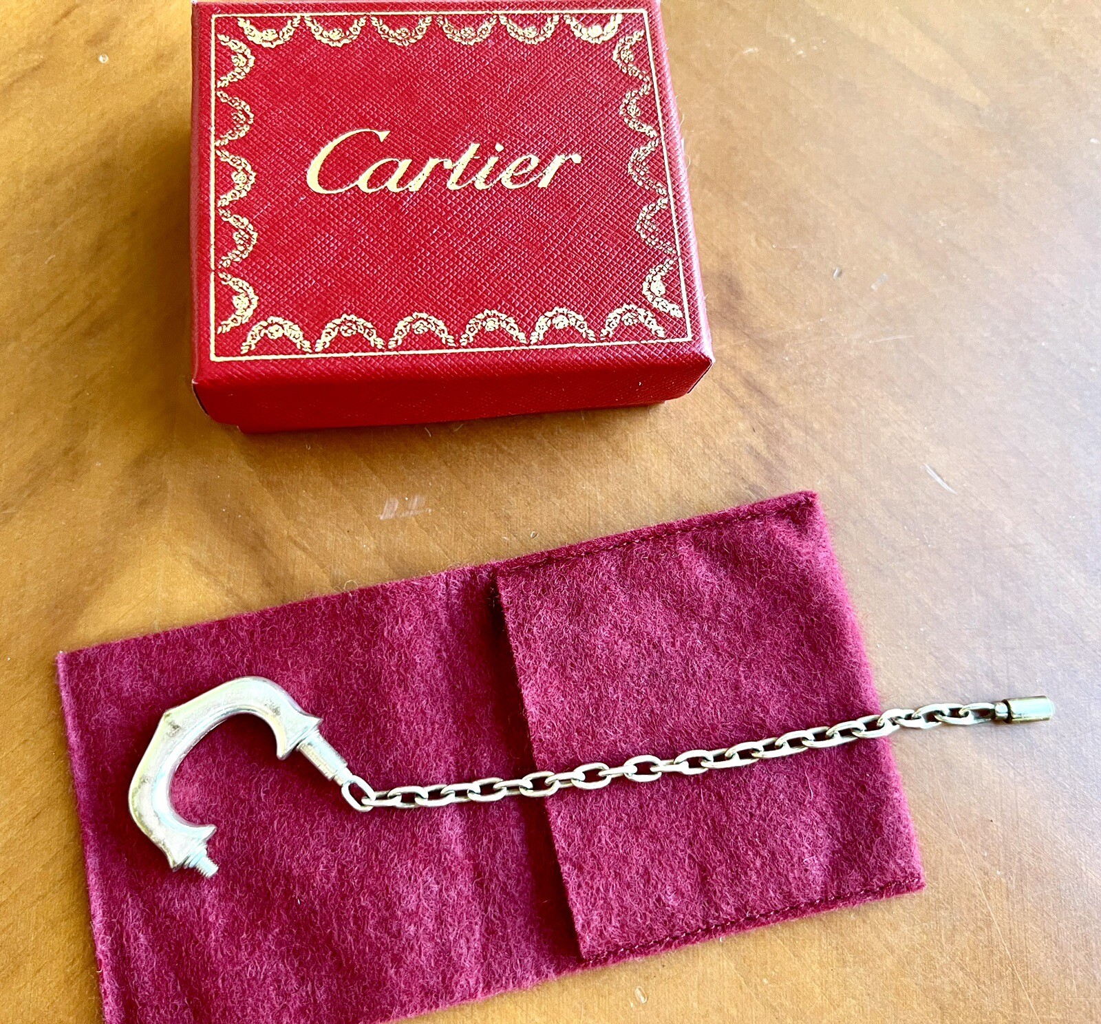 cartier Sterling silver keychain vintage - Gem