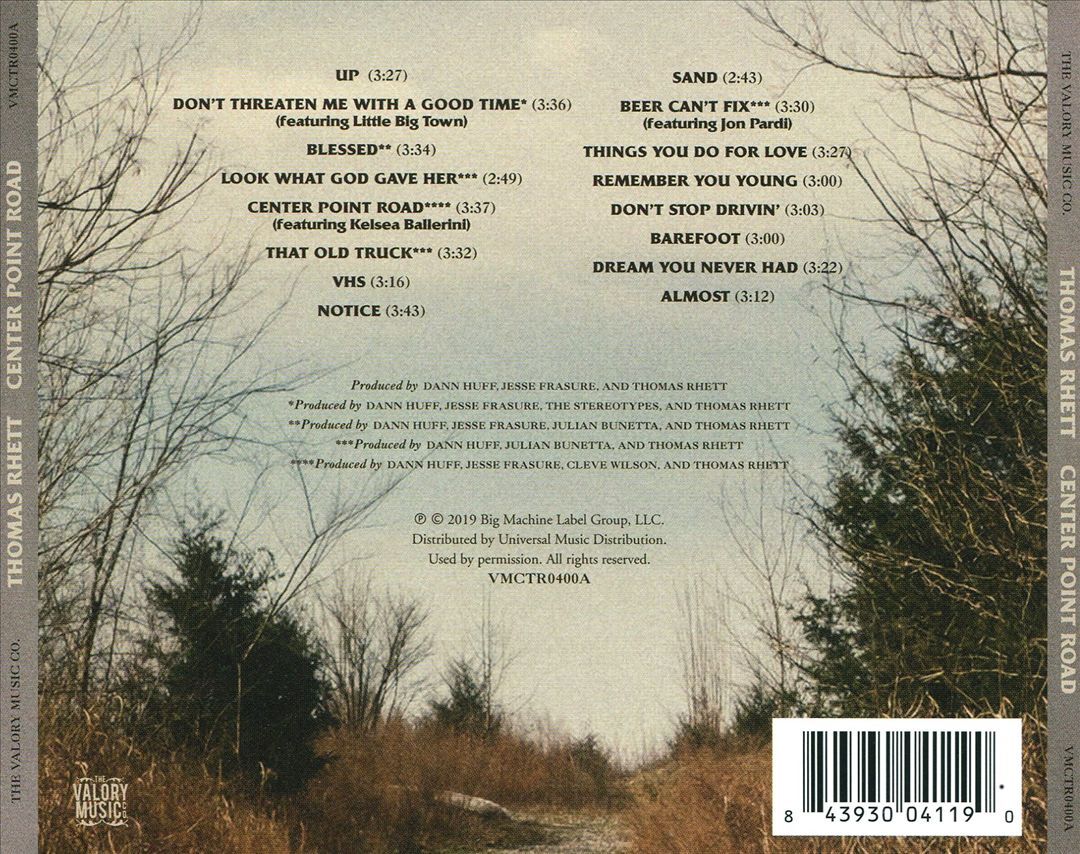 THOMAS RHETT CENTER POINT ROAD NEW CD 843930041190| eBay