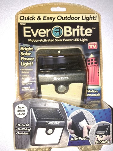 Ever Brite Motion-Activated Solar Power LED Light | eBay