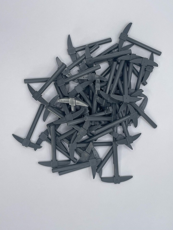 Lego pickaxe - Dark Bluish Gray Minifigure, Utensil Pickaxe New!! | eBay
