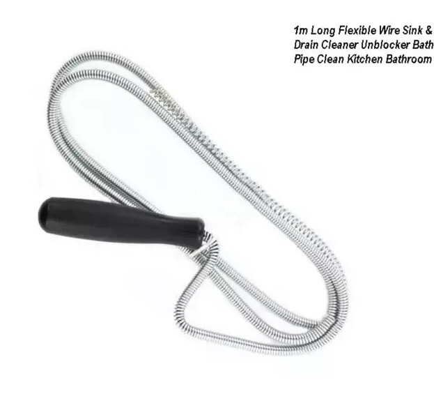 Metal Sink Kitch Bath Toilet Drain Cleaner Spring Wire Rod Waste Pipe ...