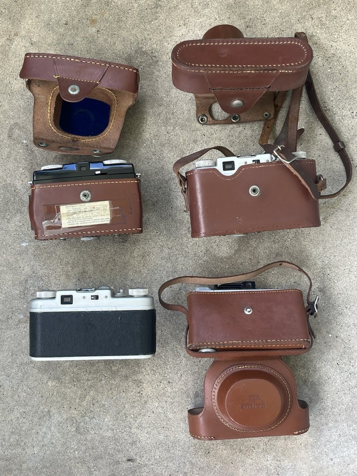 LOT 4X Argus 35mm Film Cameras A C Four A2B + Extras Vintage ...