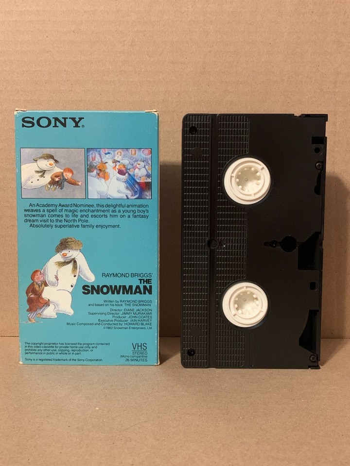 The Snowman (VHS, 1982) Raymond Briggs - Bulk Shipping Discounts ...