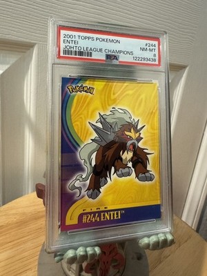 2001 Pokémon Topps Johto League Entei #244 PSA 8 | eBay