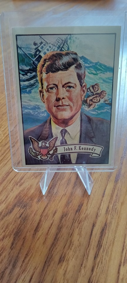 JFK Presidential Card 1976 Vintage MT Condition w/stand | eBay