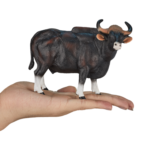 MOJO Gaur Bull Realistic Domesticated Farm Animal Toy Replica Hand ...