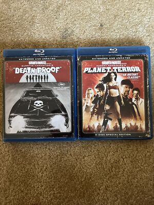 Death Proof & Planet Terror Extended & Unrated Blu-ray Grindhouse Lot OOP Rare | eBay