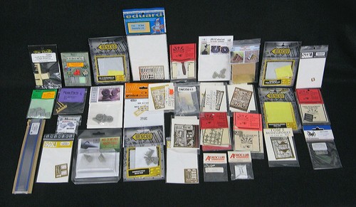 LOT OF ASSORTED DETAIL SETS FOR PLASTIC MODELS Resin Photo Etch Masks ...