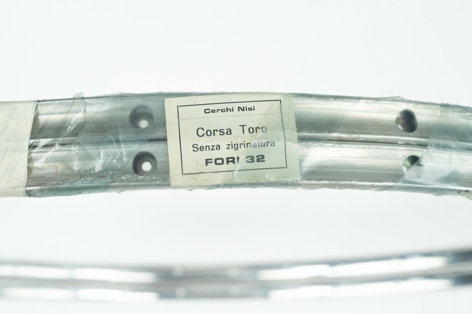 NOS PAIR NISI TORO RIMS 28" 700c 32H HOLES VINTAGE TUBULARS ROAD RACING ...