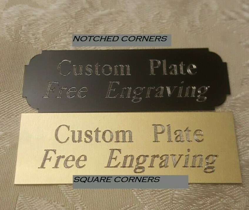 Custom Engraved Plate, Trophy -Taxidermy - 1"x 3" Gold or Black ...
