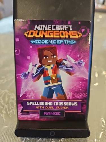 2021 Minecraft Dungeons - Spellbound Crossbows #75 Series 2 Card Rare ...