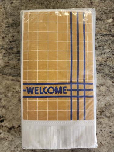 Vintage 2 Packs Of Hallmark Welcome Guest Towels Napkins 12ct New | eBay