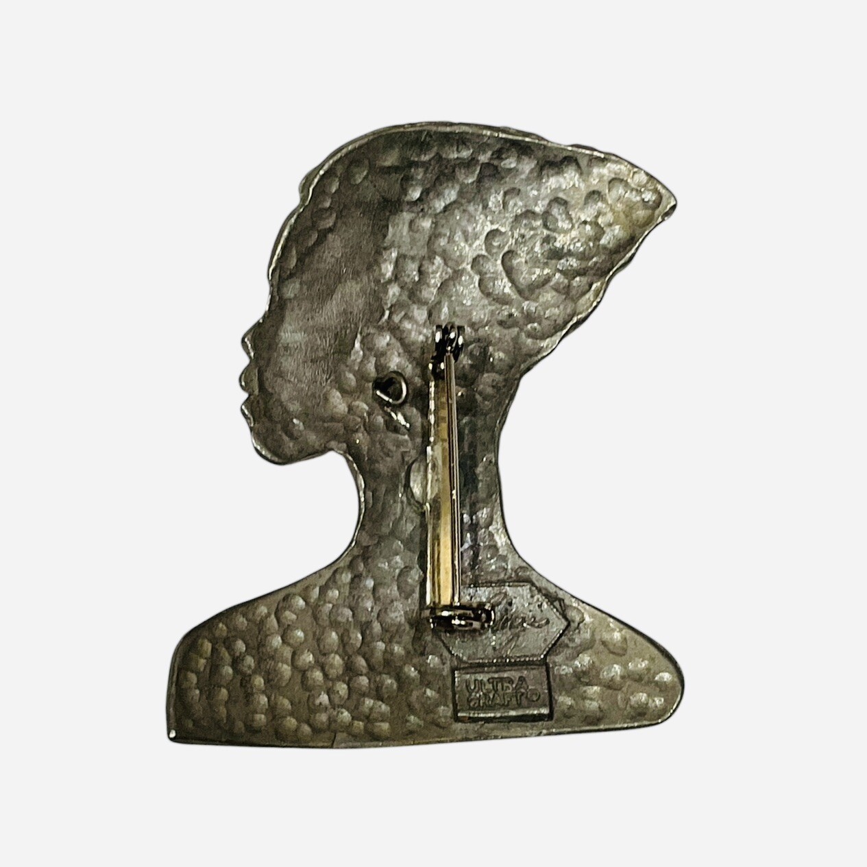 Ultra Craft Luigi Brooch African American Womans Profile Bust Ethnic ...