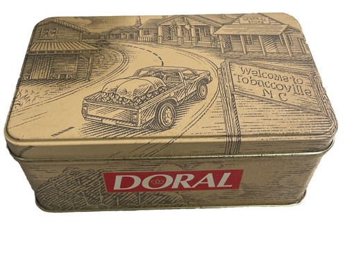 Vintage Doral Cigarettes Tin With Sealed Matches Rustic Tobacco 1996 ...