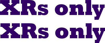 XRs Only Swing Arm DECALS x 2 | eBay Australia