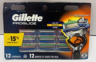 Gillette ProGlide Razor Blades for Men - 12 Refills 47400659582| eBay